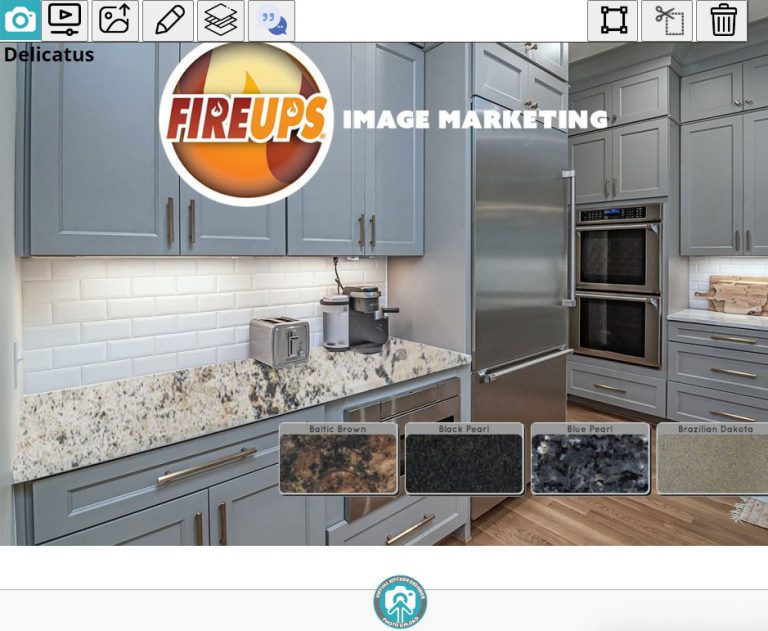Kitchen countertop visualizer upload photo - FireUps Countertop Marketing