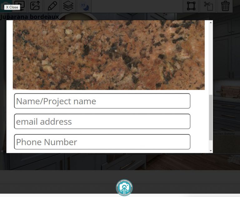 Kitchen countertop visualizer upload photo - FireUps Countertop Marketing